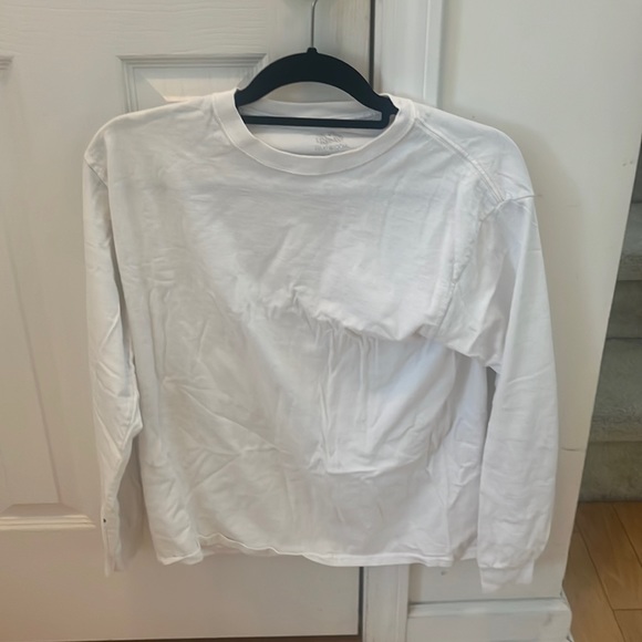 Fruit of the Loom | Tops | Basic White Long Sleeve Tee | Poshmark